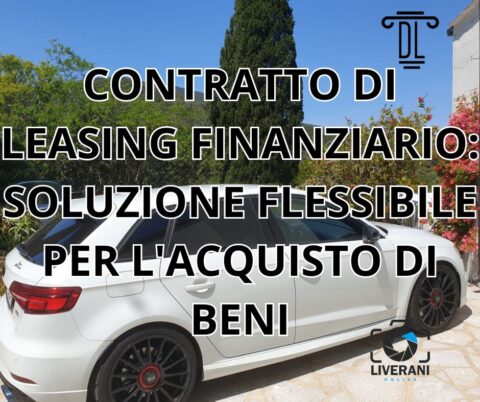 Contratto di leasing finanziario: Soluzione flessibile